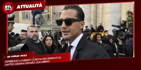Offrirono A Fabrizio Corona File Riservati Su Matteo Messina Denaro