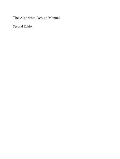 the algorithm design manual