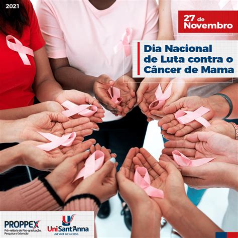 27 de Novembro Dia Nacional de Luta contra o Câncer de Mama UniSant Anna