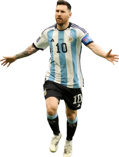 Lionel Messi Argentina Football Render FootyRenders