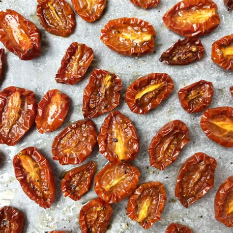 Semi Dried Tomater Langtidsbagte Tomater Mygreenkitchen