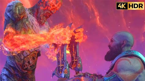 Kratos Starts Ragnarok Hrist Mist Boss Fight God Of War Ragnar K