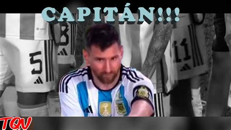 El INCREÍBLE liderazgo de Lionel Messi en la Selección Argentina YouTube