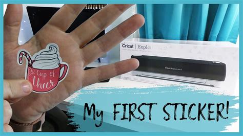 Making My FIRST STICKER Cricut Explore Air 2 Unboxing YouTube
