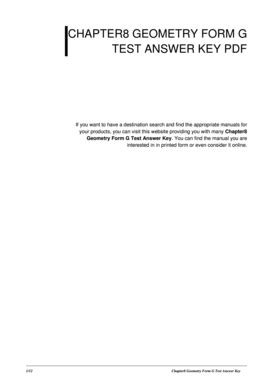 Chapter 8 Test Form 1