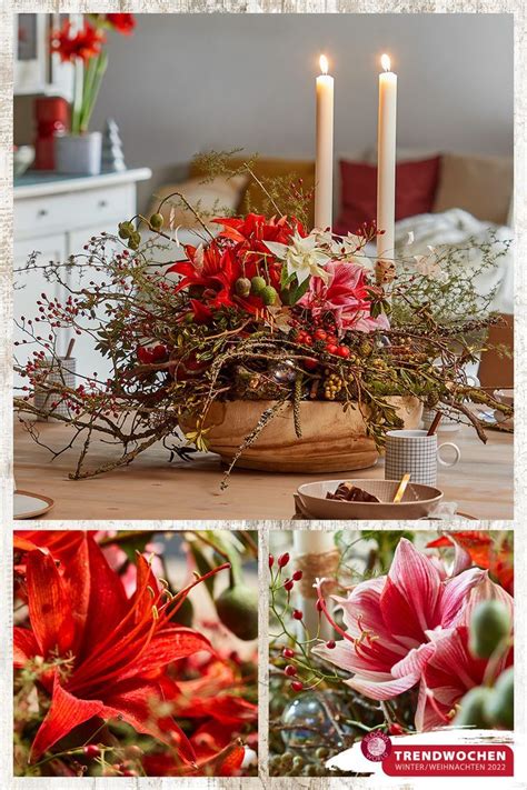 X MAS Trend 2022 Christmas Cottage Kerzengesteck In Schale