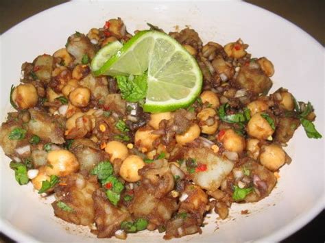 Aloo Channa Chaat Tangy Potato Chickpea Snack Recipe Food