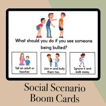 Problem Solving Scenarios For Speech Therapy Task Cards And Boom Cards
