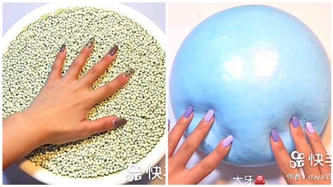 Satisfying Slime Asmr Videos Crunchy Slime Compilation Slime