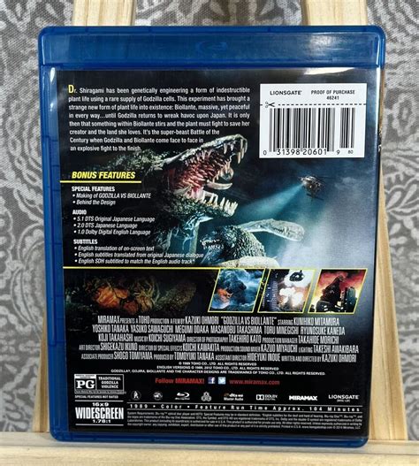 Godzilla Vs Biollante Blu Ray Disc Bluray Ebay