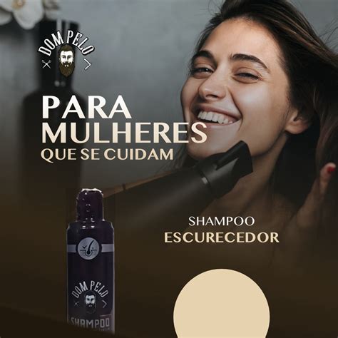 Shampoo 3 Em 1 Escurecedor Higieniza Hidrata Reduz Fios Brancos 250 Ml