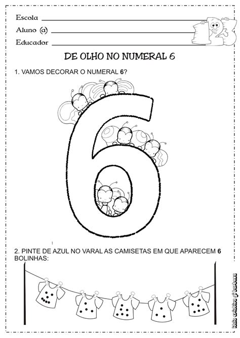 Atividade Sobre Numeral 6 Ano LIBRAIN