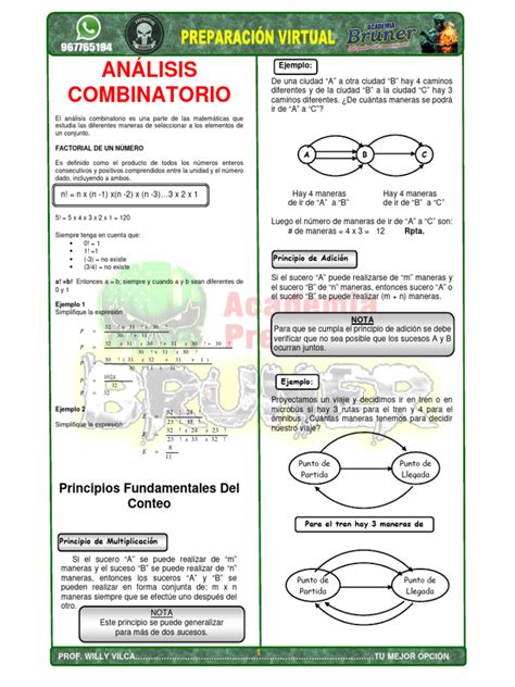 análisis combinatorio pdf combinatoria permutación