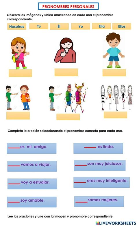 Fichas De Pronombres