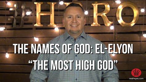 El Elyon The Most High God YouTube