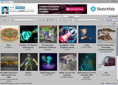 releases · sketchfab unity plugin · github