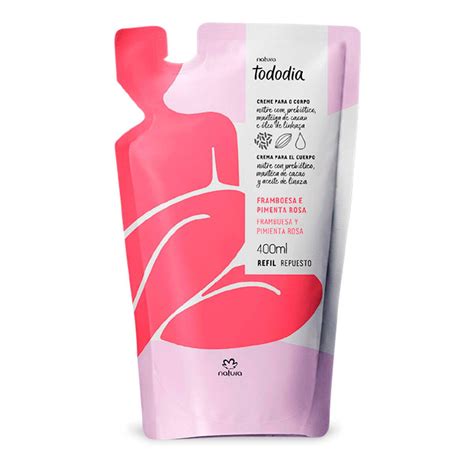 Repuesto Hidratante Corporal Frambuesa Y Pimienta Rosa 400ml