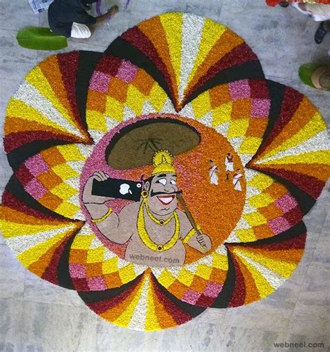 60 Most Beautiful Pookalam Designs For Onam Festival Part 4