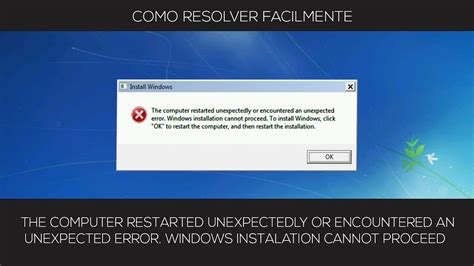 Resolver Windows Installation Cannot Proceed Instala O Do Windows