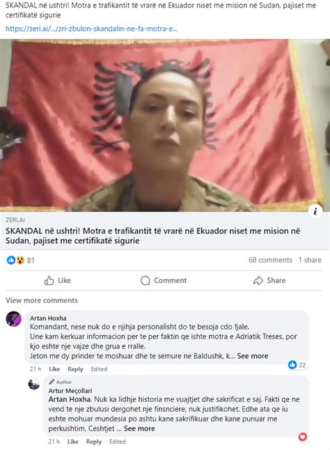 Skandal në ushtri motra e trafikantit të vrarë në Ekuador pajiset me