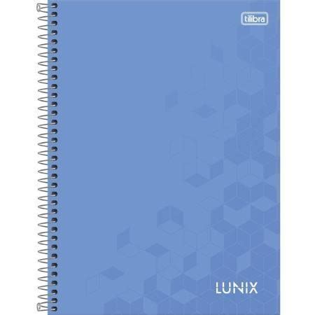 CADERNO ESPIRAL CAPA DURA UNIVERSITÁRIO 10 MATÉRIAS LUNIX 160 FOLHAS