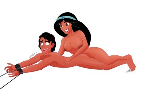 Rule 34 Aladdin Aladdin Character Bondage Canon Couple Disney Disney Princess Femdom Naked