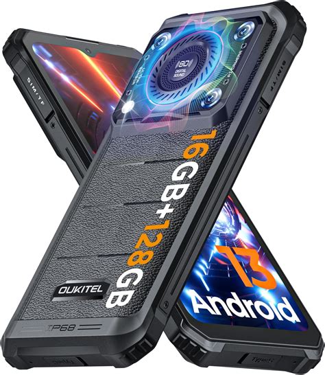 OUKITEL WP23 Pro 2024 Rugged Smartphone Android 13 16GB RAM 128GB ROM