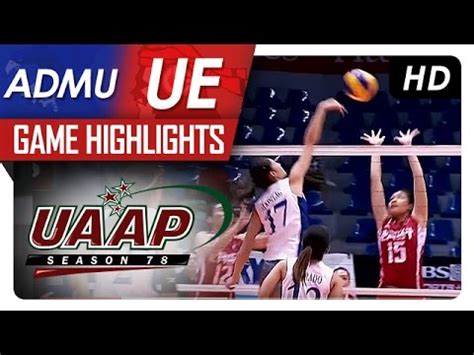 UAAP 78 WV ADMU Vs UE Game Highlights February 24 2016 YouTube