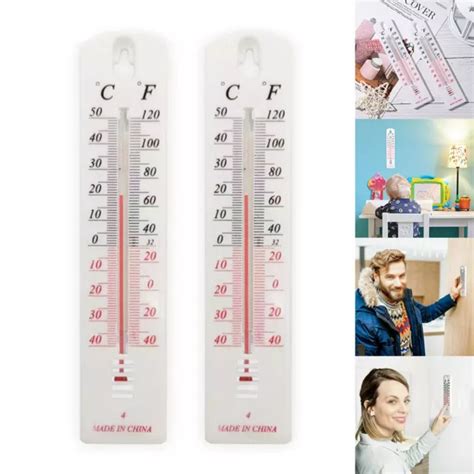 THERMOMÈTRE MURAL POUR utilisation intérieure extérieur échelle claire
