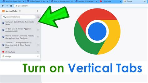 How To Turn On Vertical Tabs On Chrome YouTube