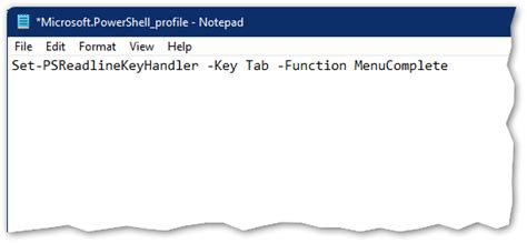 enable powershell tab completion menu tech ligthartnet nl