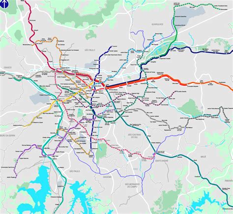 Mapa do Metrô em 2030 Como pode ser o Metrô de SP no futuro