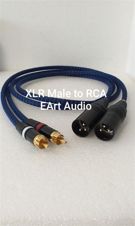 XLR Male To RCA Semi Balanced Audio Interconnect Cable Audio