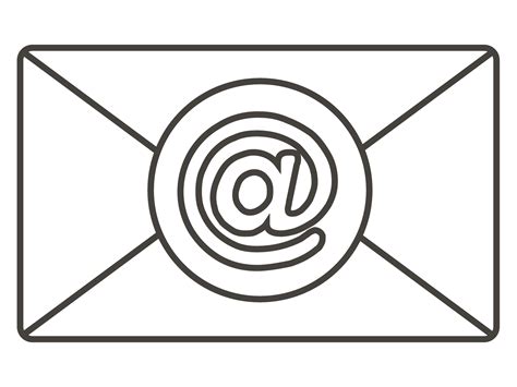 E Mail Coloring Page Colouringpages
