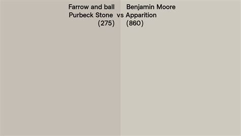 Farrow And Ball Purbeck Stone 275 Vs Benjamin Moore Apparition 860
