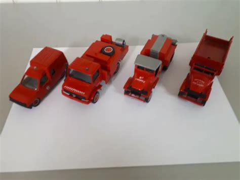 LOT DE 4 Miniatures Camions De Pompiers Solido Made In France EUR 14 00