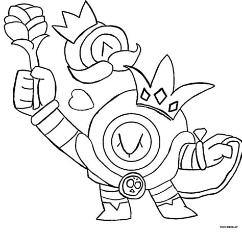 Coloriage Nani Imprimer Le Personnage Brawl Stars