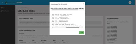 Php Cron Job Script Working From Browser But Not From Scheduler