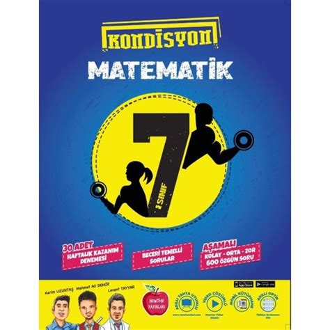 Newton Yayınları Matematik 7 Sınıf Kondisyon 30 lu Deneme Kitabı