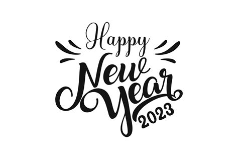 Frohes Neues Jahr 2023 Schriftzug Design 14403642 PNG