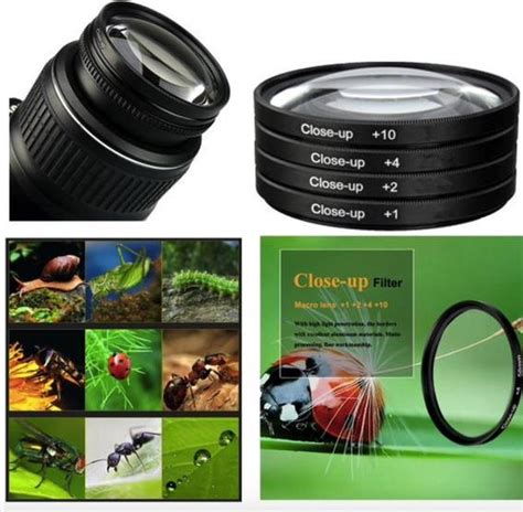 YONO Macro Lens Filter 58mm Close Up Set Geschikt Voor Canon Nikon