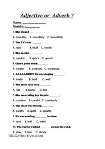 Adverb Of Manner Worksheet Pdf Grade 6 AdverbWorksheets Net