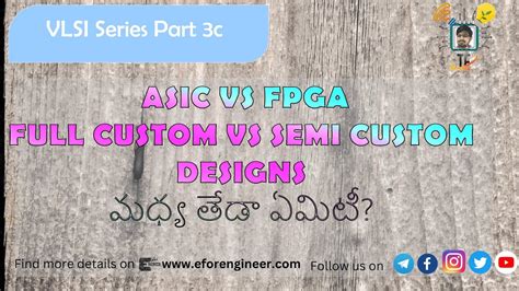 ASIC Vs FPGA Difference Between Full Custom And Semi Custom VLSI