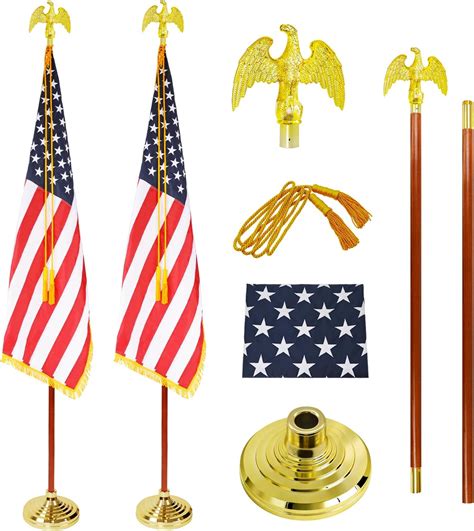 Amazon Us Flag Factory American Flag Indoor Display Set With