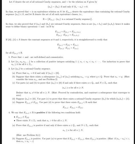 solved let s denote the set of all rational cauchy