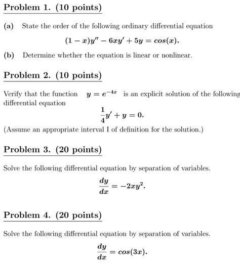 solved problem 1 10 points a state the order of the