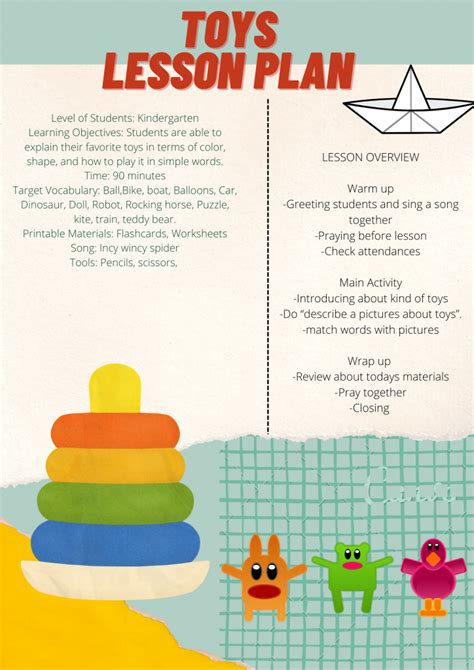 TOYS Lesson Plans ELL S CLASS
