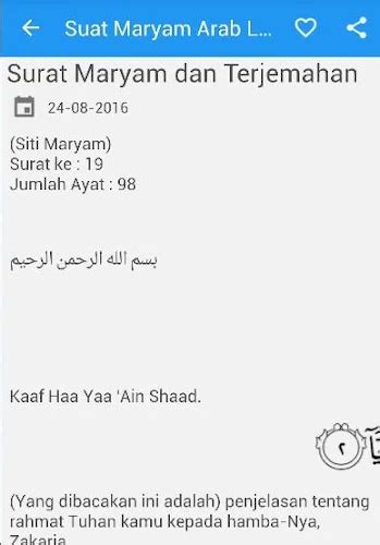 Detail Surat Maryam Ayat Sampai Koleksi Nomer