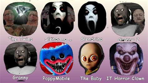 PoppyMobile The Baby In Yellow IT Horror Clown Slendrina Granny 2 The