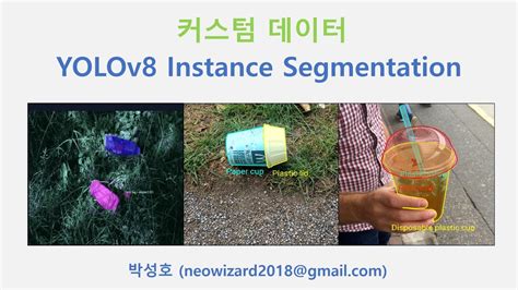 YOLOv8 커스텀 데이터 Instance Segmentation YouTube